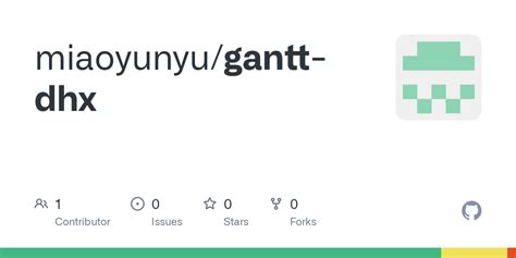 GitHub Miaoyunyu Gantt Dhx