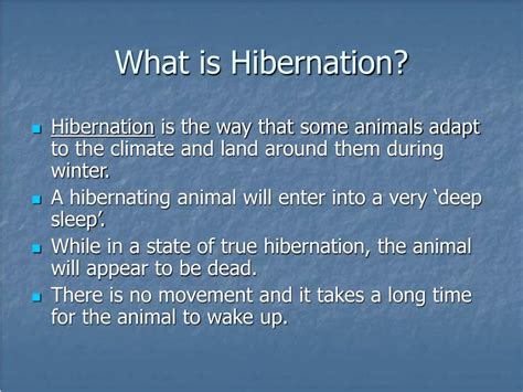 Ppt Hibernation Powerpoint Presentation Free Download Id3109020 Ppt Hibernation Powerpoint Presentation Free Download Id3109020