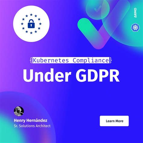 armo on linkedin kubernetes compliance under gdpr armo