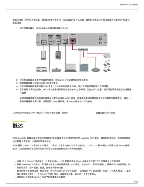 Shure舒尔p300使用说明书pdf资源 Csdn下载