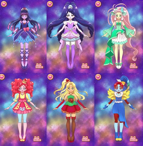 Glitter Force Mane Six By Uberxmomo On Deviantart