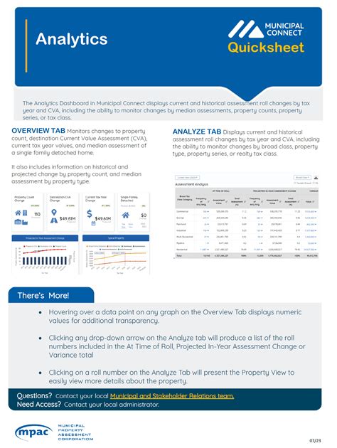 Analytics Quicksheet