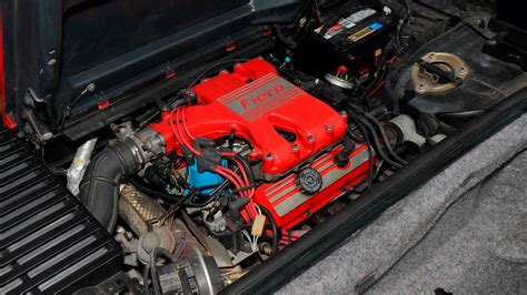 1988 Pontiac Fiero Gt Engine 001 Mecum Auctions Bright Red
