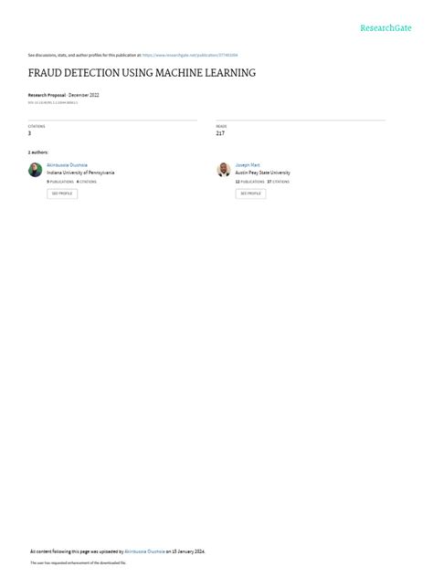 Fraud Detection Using Machine Learning V 2 Pdf Machine Learning