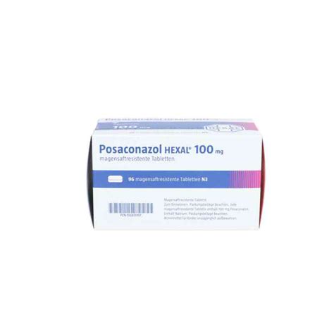 Posaconazol Hexal 100 Mg Magensaftresistent Tabletten 96 Stk