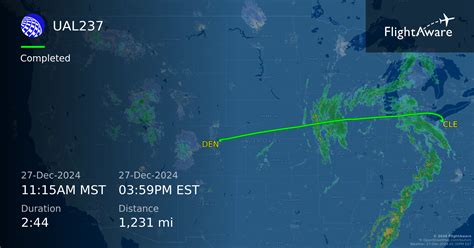 Ua237 Ual237 United Flight Tracking And History 27 Dec 2024 Kden