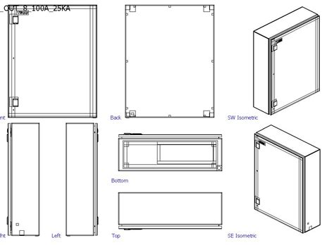 Typical Abb Smdb Panel Incomer Up To 100a 25ka Outgoing 8x Up To 100a