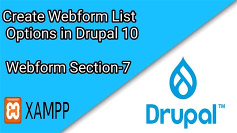 How To Create Webform List Options In Drupal 10 Section 7 Drupal