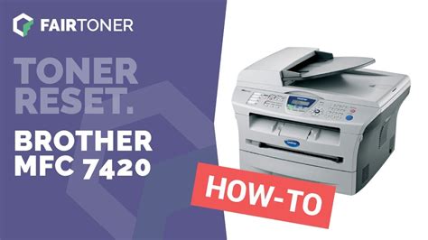 Anleitung: Brother MFC 7420 Toner Reset 🛠 - YouTube