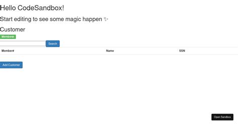 React Client Examples Codesandbox