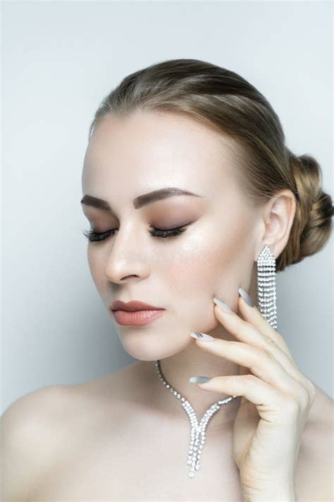 Make Up Glossy Bag And Set Of Professional Decorative Cosmetics Makeup