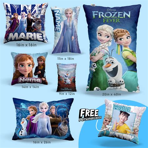 Frozen Pillow Character Anna Elsa Olaf Kristoff Hans Assorted Sizes