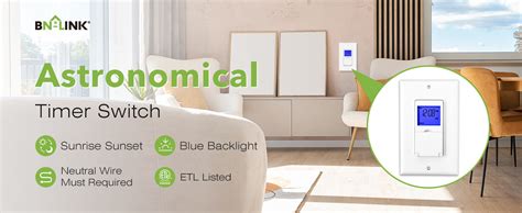 Bn Link 7 Day Programmable Astronomical Timer Switch For Lights