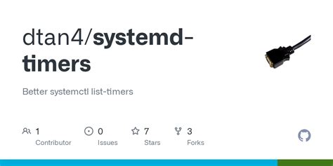 Github Dtan4systemd Timers Better Systemctl List Timers
