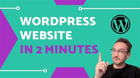 How To Set Up A Wordpress Website In 2 Minutes Siteground Tutorial