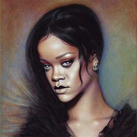 A Portrait Of Rihanna In The Style Of Leonardo Da Stable Diffusion