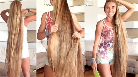 Realrapunzels Long Hair Play By The Sofa Youtube