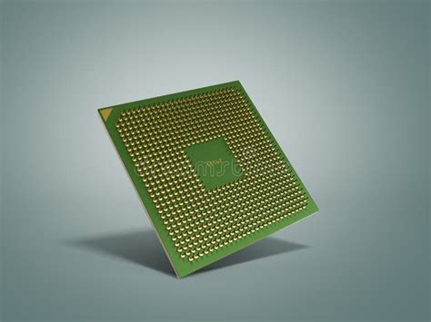 Central Computer Processors CPU High Resolution D Render On Grey Stock Image Image Of Hitech