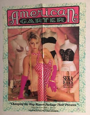 Rare Collectible “american Garter” Movie Poster Porn Star Seka Ebay