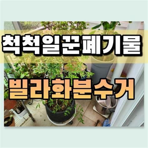 용산구 동부이촌동 한강맨션 대형 화분 수거 Ft 자세한 대형 화분 폐기방법 네이버 블로그