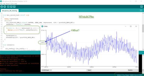 m5stickc plus microphone buffer value has an offset when compared to