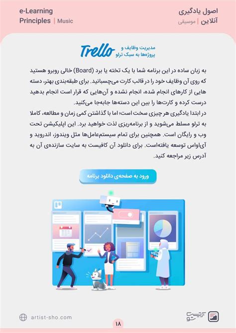 دانلود رایگان کتاب اصول یادگیری آنلاین موسیقی آرتیست شو
