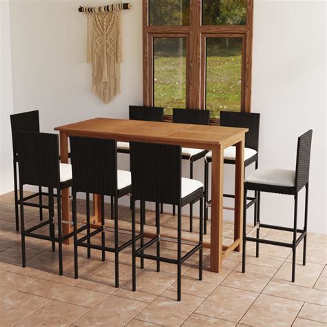 Latitude Run® Rectangular 8 Person Bar Height Dining Set With