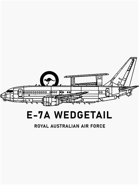 E 7a Wedgetail Raaf Sticker For Sale By Jamesjaggs Redbubble