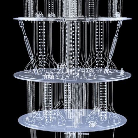Crystal Quantum Computer Machine Isolated Premium Ai Generated Image