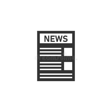 News Icon Flat Stock Vector Illustration Of Internet 134131192