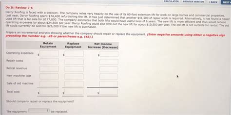 Solved Calculator Printer Version 4 Back Next Do It Review