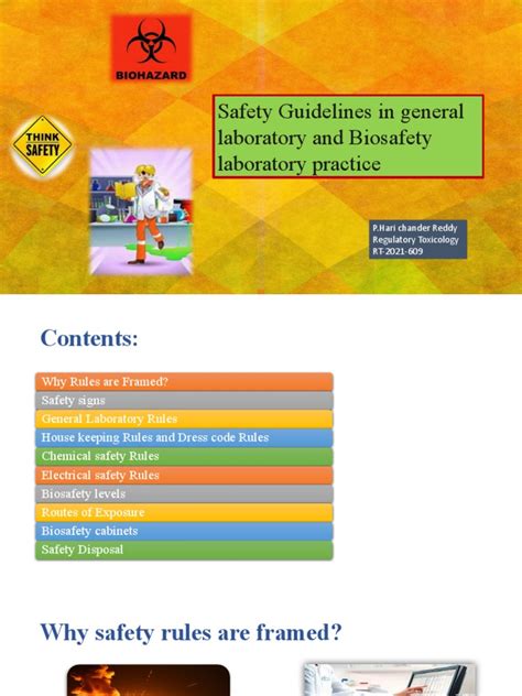 Safety Considerations In General And Biosafety Laboratory Practices Pdf Life Sciences