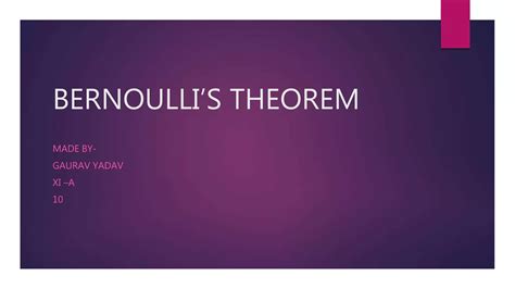 Bernoulli Principle Examples With Nanometers Saholf
