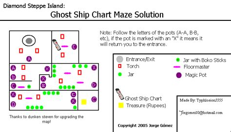 Ghost Ship Chart Wind Waker