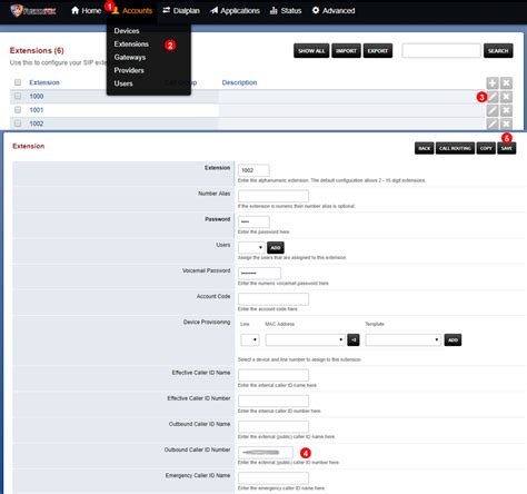 User Manual IP PBX Configuration FusionPBX GoTrunk