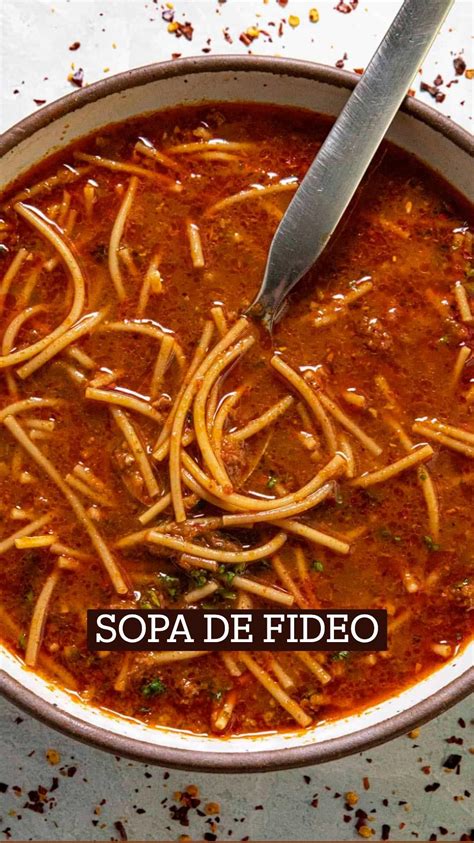 Sopa De Fideo Mexican Noodle Soup Artofit