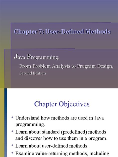 Chapter 7 User Defined Methods Download Free Pdf Parameter Computer Programming