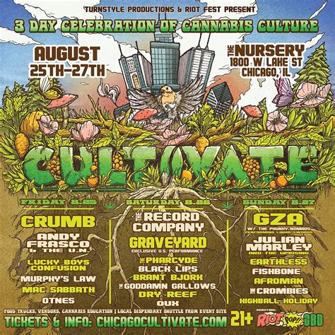 Catch Us At Cultivate Festival In Chicago August 27