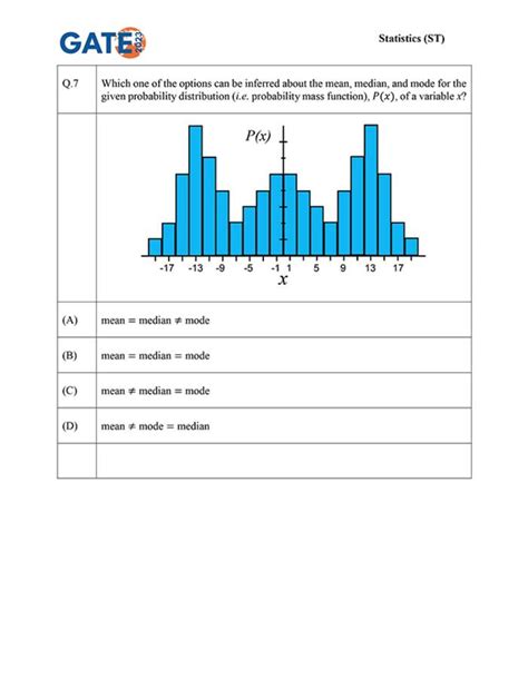 Gate 2023 Statistics Question Papers Gate 2023 Statistics Question Papers