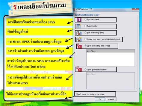 การสร้างแฟ้มข้อมูลจากแบบสอบถามโดยโปรแกรม Spss Pptx