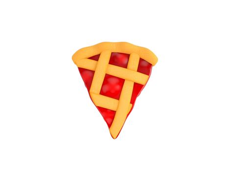 Cherry Pie Slice 3d Model Cgtrader