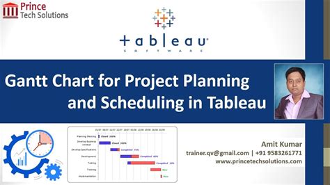 Tableau Tutorial Gantt Chart For Project Planning Scheduling In Tableau YouTube