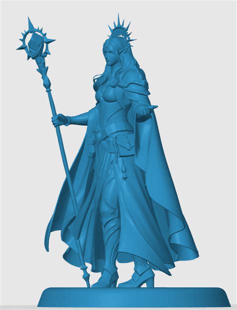 🧝 Elf Cleric・free Stl File For 3d Printing・cults