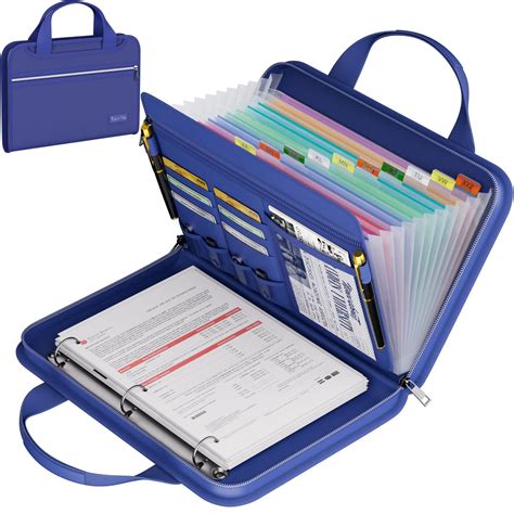 Best 13 Tamfile Fireproof Accordion File Organizer With Handle 13 Pocket Expanding File Folder