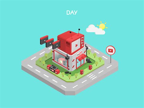 Isometric Youtube Behance