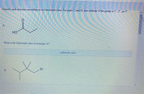 Solved Classify each structure according to its functional | Chegg.com