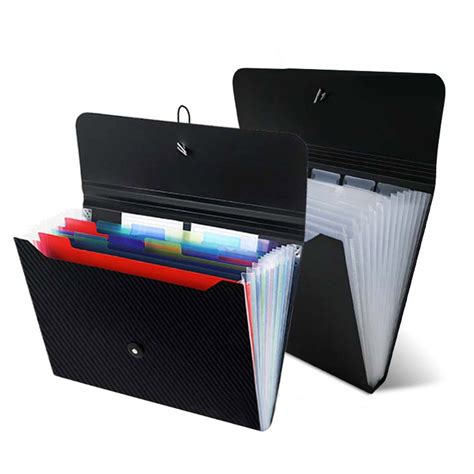 Expanding File Folder 7 13 Pocket Accordion File Holder Organizer Letter Size Document Receipt