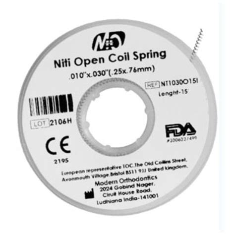 Niti Variable Force Spring 020 X 100