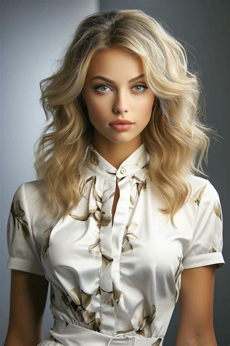 Portrait Of Most Beautiful Woman Professional Fashion Model Posing For