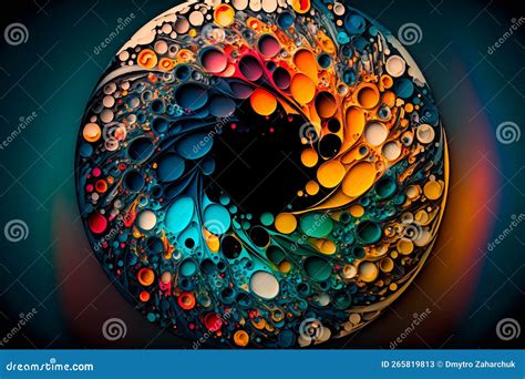 Abstract Colorful Background With Circles Generative Ai Stock Illustration Illustration Of